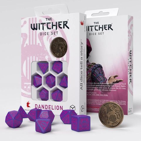 Set de dés : The Witcher - Dandelion / Jaskier the Conqueror of Hearts ...